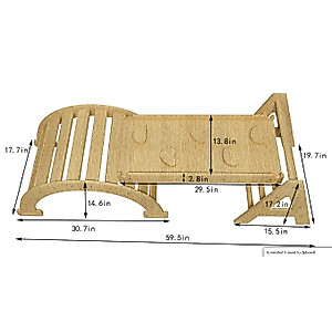 Avenlur Maple 5-in-1 Montessori Climbing Set - Baby Climbing Gym - Foldable Triangle Ladder, Rock Climbing Ramp, Arch Climber, Slide, Rocker - Indoor Gym for Ages 3mo to 36mo