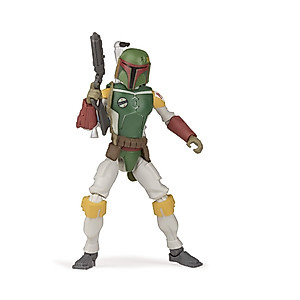 STAR WARS Galaxy of Adventures Boba Fett Toy 5-inch Scale Action Figure with Fun Projectile Feature, Toys for Kids Ages 4 and Up