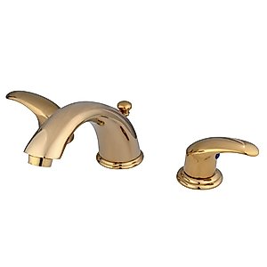 Kingston Brass KB6962LL Legacy 8-Inch to 16-Inch Widespread Lavatory Faucet with Pop Up, Polish Brass