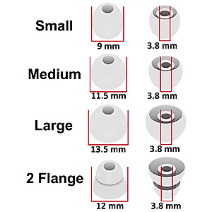 A-Focus [8 Pairs] WF-1000XM4 Ear Hooks Tips 【 Memory Foam & Silicone 】 Soft Replacement Comfortable Earbud Tips Wingtip Compatible with Sony WF-1000XM4 WF-1000XM3 WF-C500, 23515H Silver