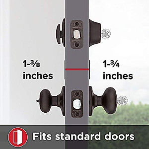 Kwikset 690 Cove Entry Knob and Single Cylinder Deadbolt Combo Pack in Venetian Bronze