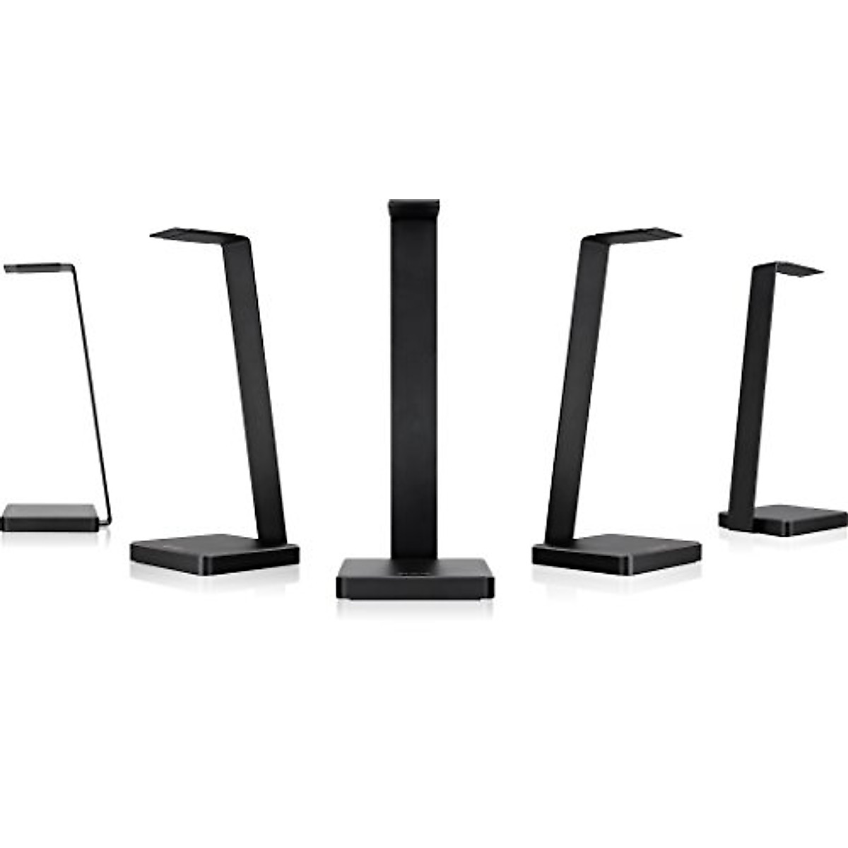 LUXA2 E-One Black Solid-Metal Aluminum Universal Gaming Headphone Stand/Hanger/Holder for Beats, Senheiser, Sony, Bose, Philips, Audio-Technica, Plantronics, Shure, Jabra, JVC, JBL, AKG, DJ, Gaming Headsets Display HO-HDP-ALE1BK-00