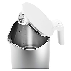 ZWILLING Enfinigy Cool Touch 1.5-Liter Electric Kettle, Cordless Tea Kettle & Hot Water, Silver