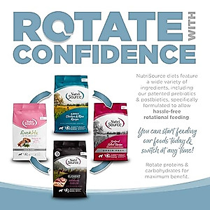 NutriSource Element Series Dog Food, Made with Haddock, Trout and Duck, with Heirloom Grains, 4LB, Dry Dog Food