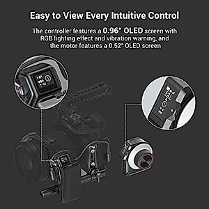 SmallRig MagicFIZ Wireless Follow Focus Basic Kit with Handwheel Controller and Receiver Motor, 100m / 328ft Remote Focus Control for DSLR and Cine Lenses - 3781