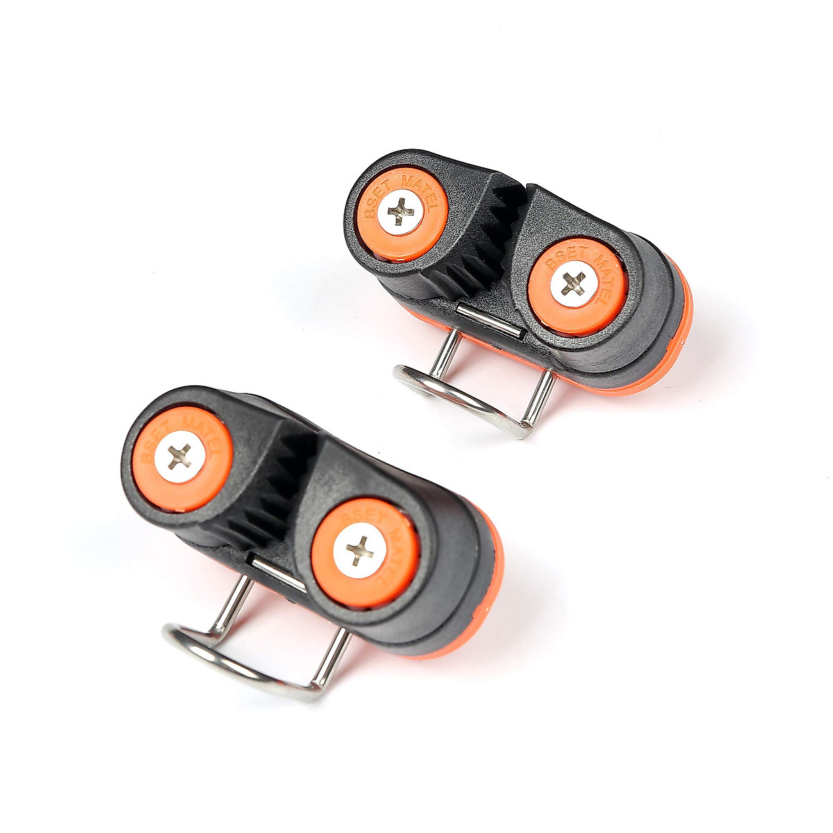 Mxeol Kayak Rope Cleat for Sailboat Hardware Hunting Climbing Sticks Cam Cleats Fast Entry Maximum for Line Sizes 5/8 Inch (W/Leading Ring)