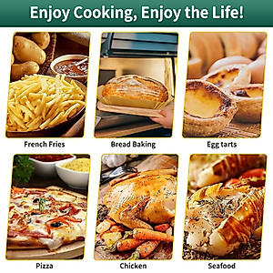 Air Fryer Liners Disposable Paper, 150 PCS Non-stick Parchment Paper, Air Fryer Disposable Liners For 5-8QT Air fryer, Oil-proof 8 Inch Airfryer Paper for Frying, Baking, Roasting Microwave (Square)