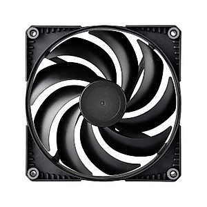 Phanteks (PH-F140SK_BBK_PWM) SK140 PWM Fan – 140mm Fan, high Airflow Nine-Blade Design, Rubber dampening washers - Black