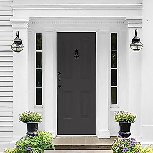 Glidden Total Exterior Paint & Primer All-in-One, Black Magic/Black, Semi-Gloss, 1 Gallon