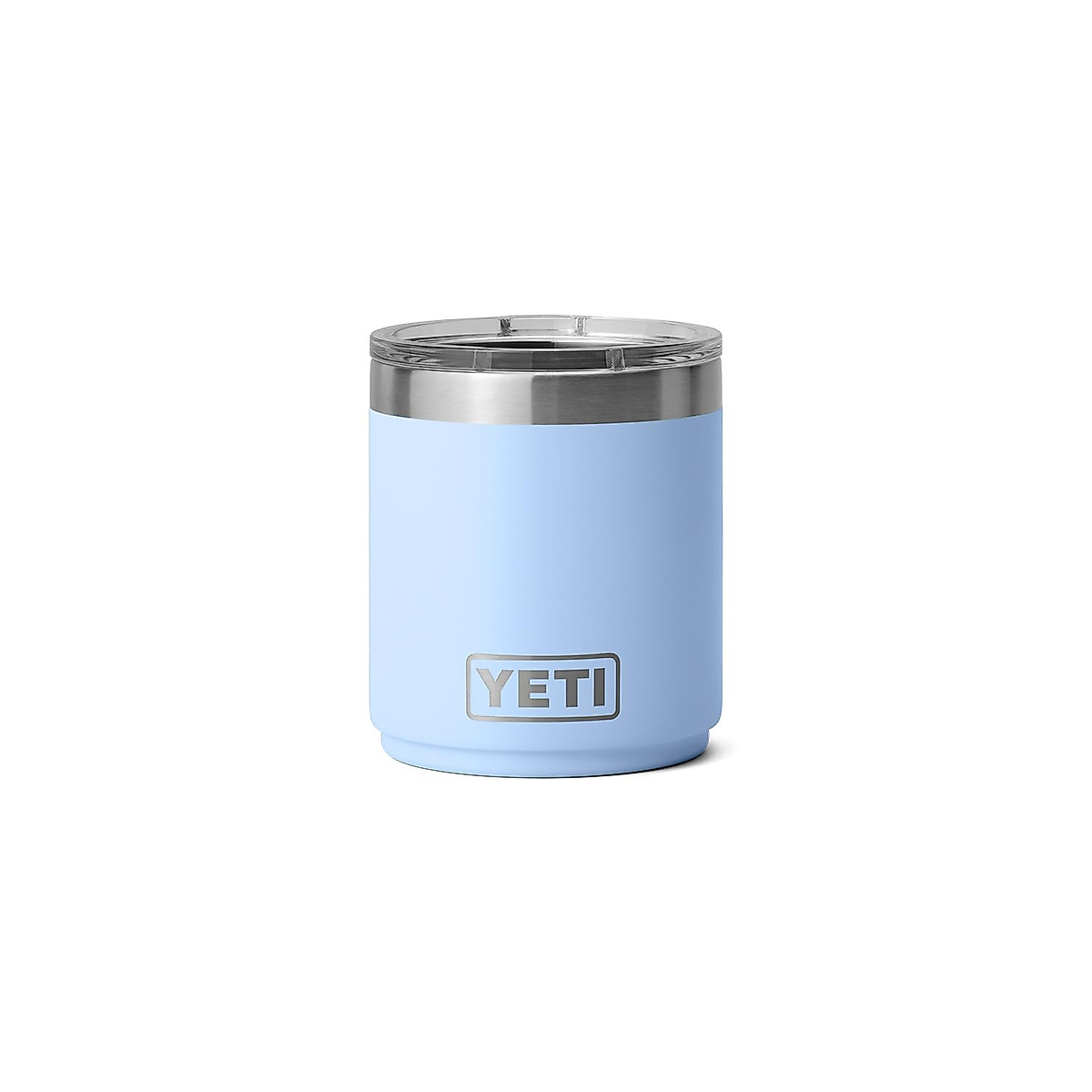YETI Rambler 10 oz Stackable Lowball 2.0, Vacuum Insulated, Stainless Steel with MagSlider Lid, Big Sky Blue