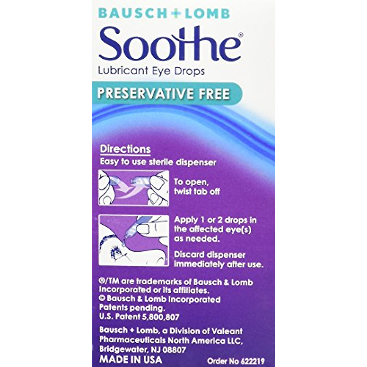 Soothe No Preservative Lubricant Eye Drops by Bausch e Lomb, 28 count