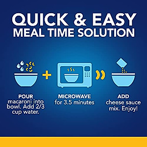 Kraft Easy Mac Original Macaroni & Cheese Microwavable Dinner (6 ct Packets)
