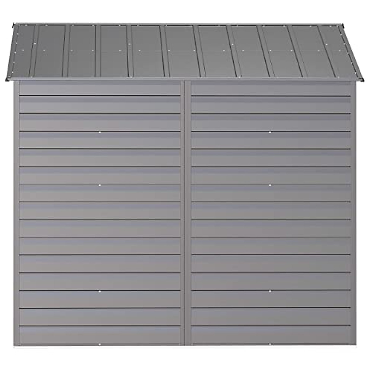 Arrow Select 10' x 8' Outdoor Lockable Steel Storage Shed Building, Charcoal