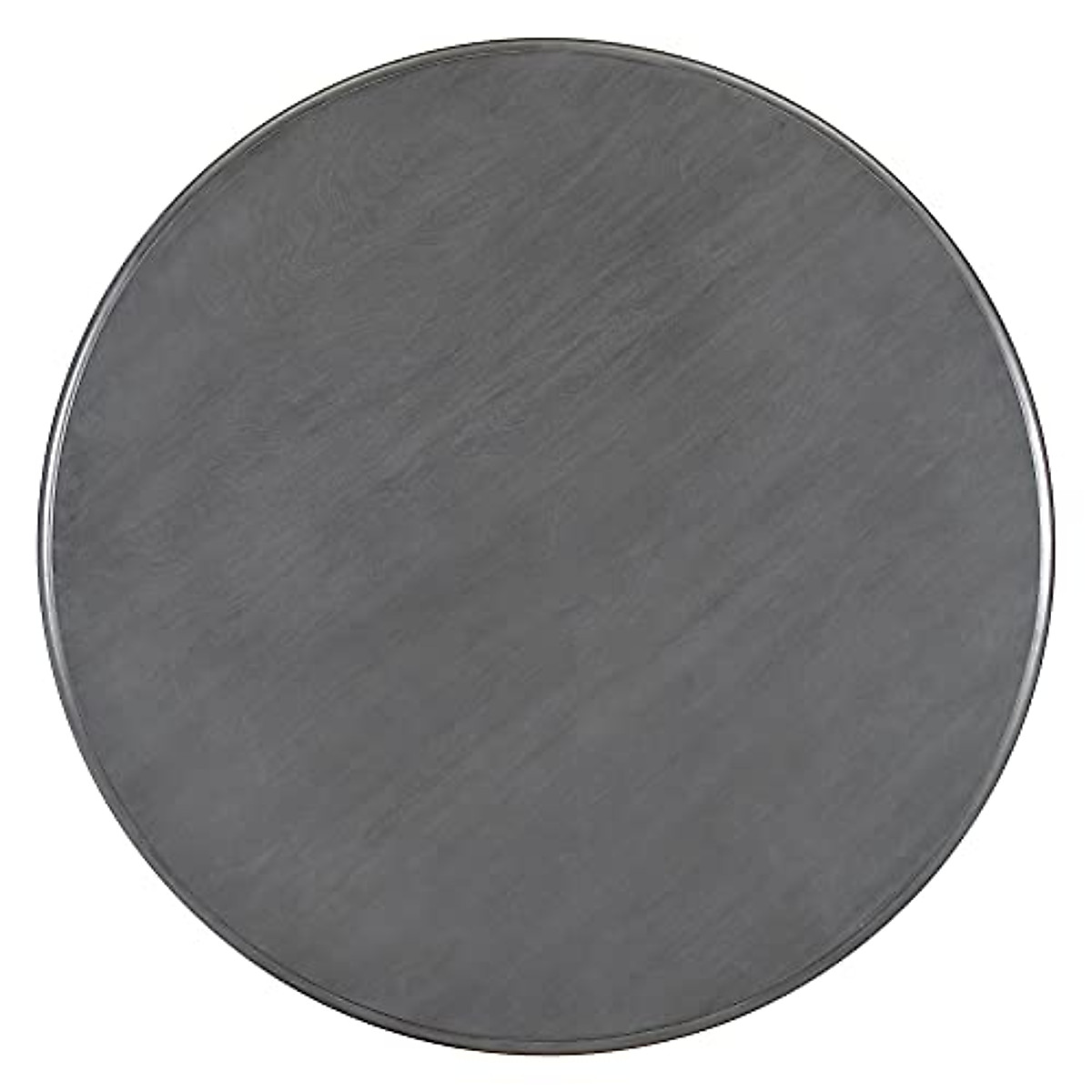 WOZNLA 5-Piece Round Kitchen Dining Table Set - Curved Trestle Style Legs, 4 Upholstered Chairs Included