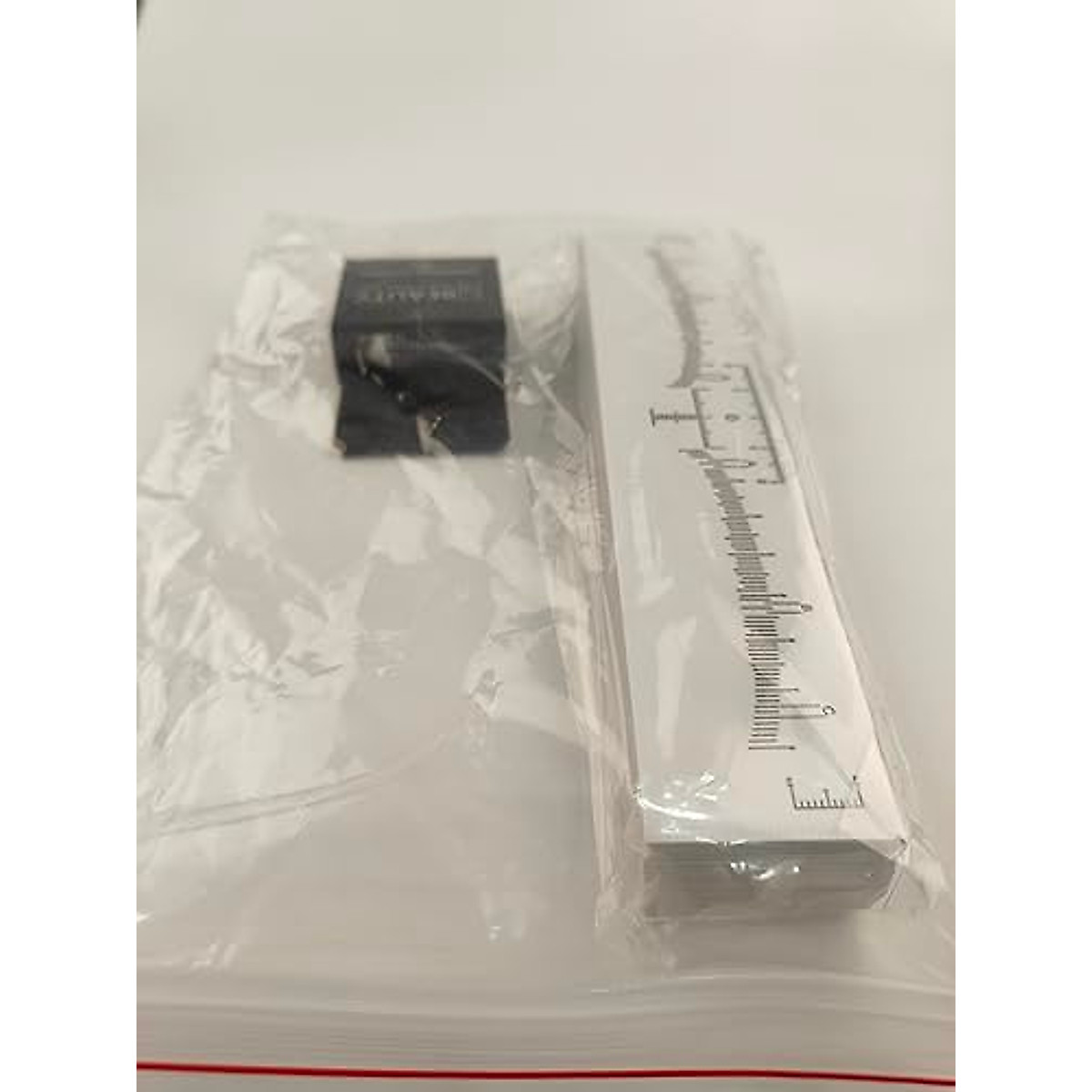 Kalolary 100 Pack Eyebrow Ruler with 1 Box 10M Premium Eyebrow Mapping Ink String Pre-Inked Microblading String for Eyebrow Mapping Ultra-Thin Mess-Free for Marking Symmetrical Eyebrows