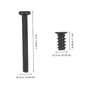 VILLCASE 120 pcs Fan Micro Screws Miniature Screws SSD Screws Small Screw self- Tapping Screws laptops Electrical Outlet Screws Linux Laptop Short Screws Notebook Computer CPU Short Hair