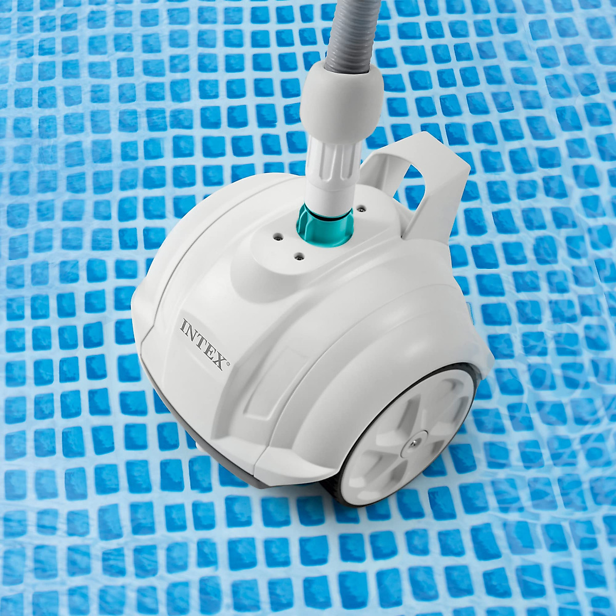INTEX 28007E ZX50 Suction-Side Above Ground Automatic Vacuum Pool Cleaner: For Smaller Pools – Cleans Pool Floor – Removes Debris – Removable Filter Tray – 21ft Tangle Free Hose