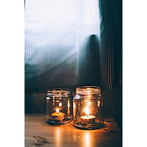 Bluecorn 100% Pure Beeswax Tea Lights in Metal Cups - Bulk Candles (48-Pack) - Tealight Candles - Beeswax Candles - Handmade in Colorado Since 1991