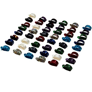48 Pieces Thumb Finger Picks, Medium, Flat Thumbpicks Celluloid Guitar Thumb Picks for Acoustic Guitar (XG-03)