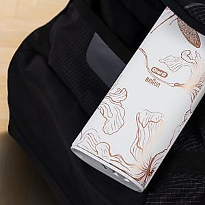 Oral-B Genius Series Travel Toothbrush Kit with Charging Function for 1 Handpiece and 2 Toothbrush Heads | Set Includes Travel Case and US-Charging Cable (Dragonfly Gold)