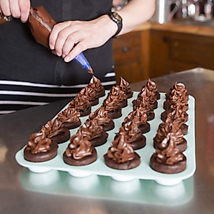 Muffin & Cupcake Silicone Baking Molds 24 Cup & Regular 12 Cup Dishwasher Microwave and Freezer Safe