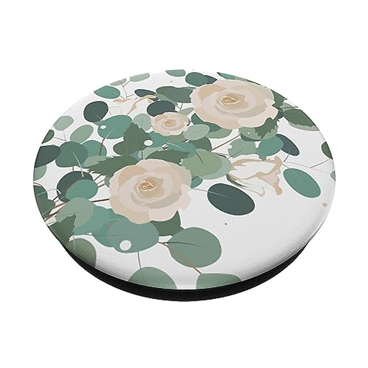 Eucalyptus and Roses White PopSockets Standard PopGrip