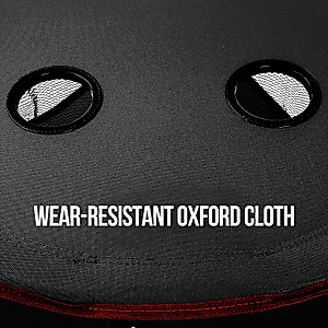 Camping Table Portable Folding Camping Side Table for Outdoor Picnic, Beach, Games, Camp, & Patio Tables Folding with 4 Cup Holders & Carry Case for Travel & Storage, Premium 600D Canvas& Steel Frame