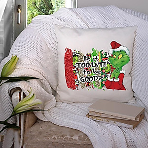 Christmas Iron on Transfer Stickers Funny Green Cartoon Pattern Iron on Patches Christmas Party Heat Transfer Vinyl Decals Winter Xmas Iron on Stickers for Clothes Pillow Hoodie Jacket Decor 5 Sheets