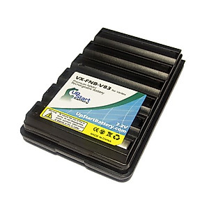 2 Pack Replacement for Yaesu VXA-200 Aviator Pilot II Battery + Charger - Compatible with Yaesu FNB-83 Two-Way Radio Battery and Charger (1600mAh, 7.2V, NI-MH)