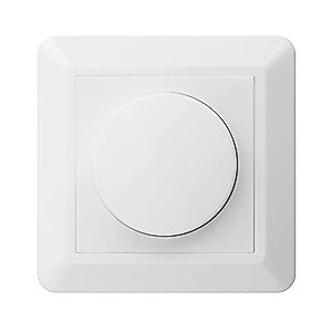 LAZIRO Trailing Edge LED Dimmer Switch Phase Cut/Off Bottom Brightness Adjustable with Knob 100-240Vac (Color : Frame 1, Size : 110VV)