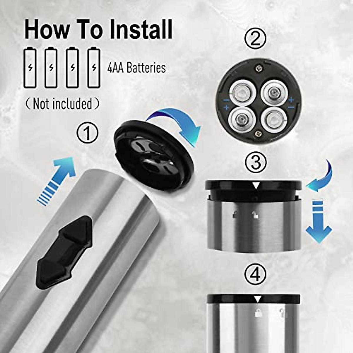 AMIUZ Electric Wine Opener, Battery Operated Corkscrew, Automatic Bottle Opener, Wine Gift Set