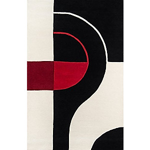 Momeni Rugs Delhi Collection Area Rug, 3' 6" x 5' 6", Black