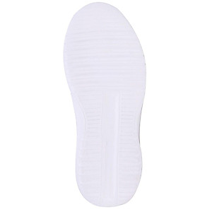 Nautica Youth Girls Athletic Fashion Lace Up Tennis Sneakers-Kappil Metallic-Pink Metallic Black Size-2