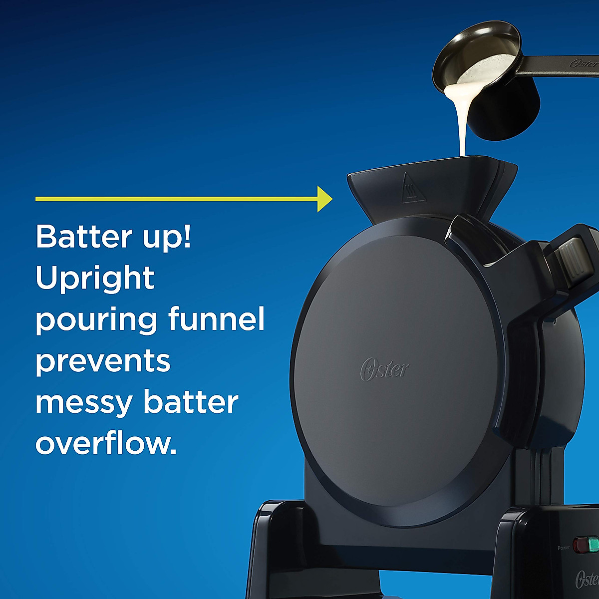 Oster 2102601 Vertical Waffle Maker, One Size, Black