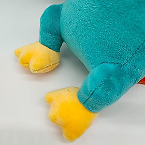 Shontay Perry The Platypus Plush, Platypus Plush Toy for Cartoon Fans Gift,Beautiful Platypus Stuffed Plushies Doll, Gifts for Boys and Girls Birthday & Holiday
