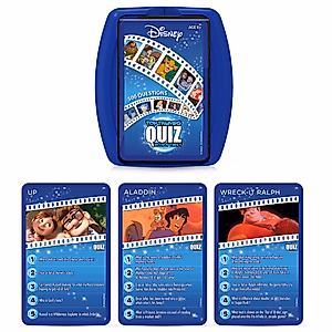 Top Trumps Disney Classic Quiz Game, 500 questions to test your knowledge and memory on Frozen, Bambi, Encanto and Ralph breaks the Internet, educational gift for ages 6 plus
