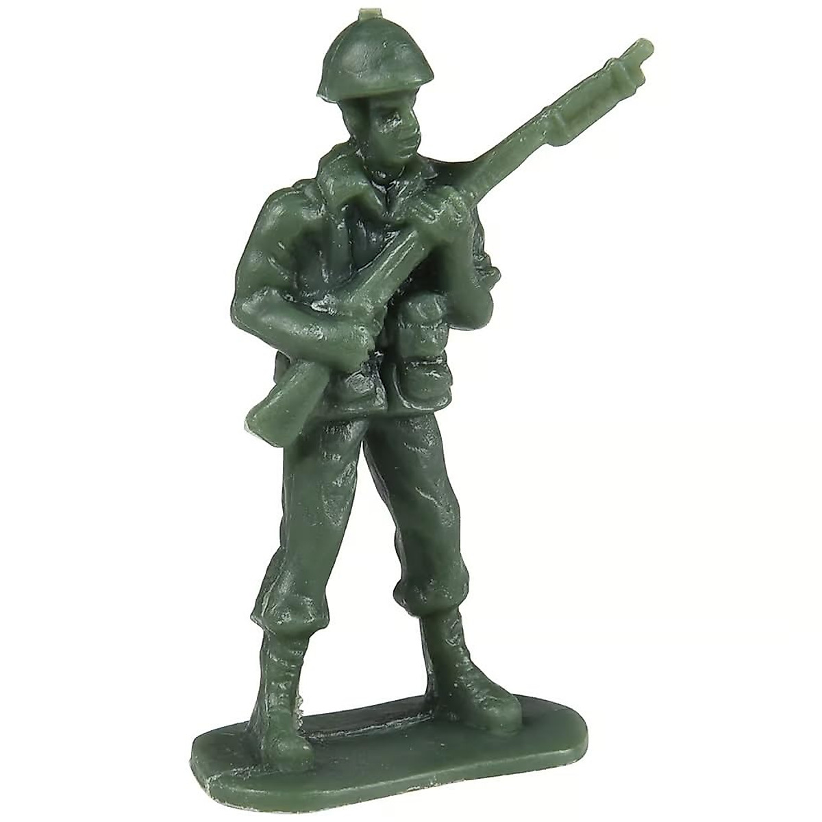 Zugar Land Classic US Army Men (36 Pieces) 2". Plastic. Green Toy Soldiers. Free Standing Designs. Great Party Favor Goodie Bag Filler. (1 Pack of 36 Army Men)