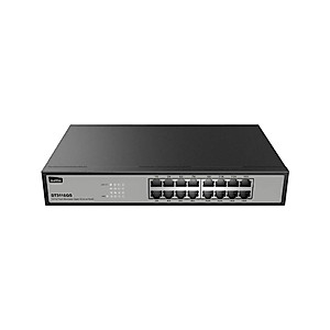 Netis ST3116GS 16 Port Unmanaged 10/100/1000M Gigabit Ethernet Switch with Sturdy Metal Desktop Size | Expandable to Standard 19 inch Rack Mount with Included Mounting Bracket, Gigabit 1000Mbps