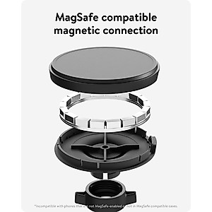 Mous - MagSafe Compatible Vent Mount – MagSafe Car Mount for iPhone 15, iPhone 14, iPhone 13, iPhone 12 Series Phones - MagSafe Accessories