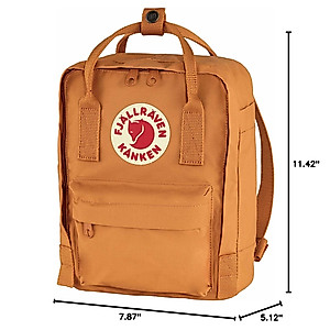 Fjallraven Women's Kanken Mini Backpack, Clay, Green, One Size