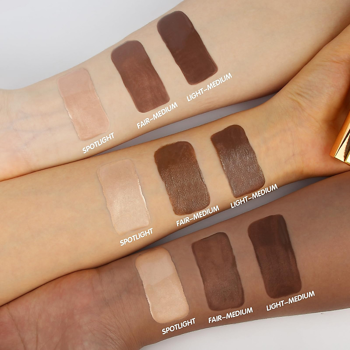 Anglicolor Contour Stick With Cushion Applicator,Liquid Contour Wand,Cream Contour Smooth,Bronzer Stick Lightweight Liquid Bronzer For Face (02#Fair/Medium)