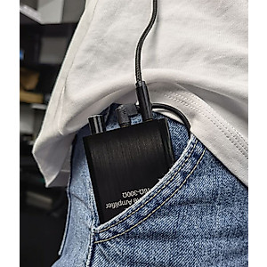 LVY Headphone Amplifier A010 Portable Headphone Amp 3.5mm Audio Rechargeable Two-Stage GAIN Switch HiFi Headphone Amplifier Compatible MP3/4, Phones, Computer and Various 3.5mm Audio Digital Devices