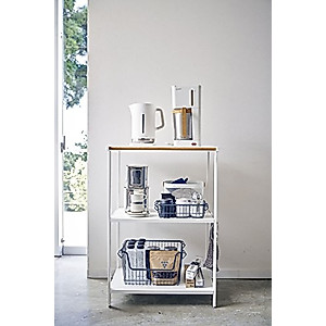 Yamazaki Home Tower 3-Tiered Storage Rack – Kitchen Shelf Organizer.