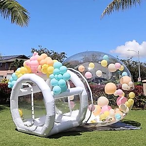 King Inflatable Bubble House Tent PVC Outdoor Transparent Balloon Bubble with Blower (13FT)