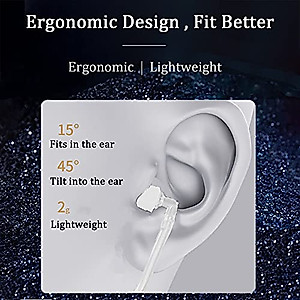 Retevis Acoustic Tube Earpiece for 2 Way Radio, Earpiece with Coil Tube, Compatible RT22 RT21 H-777 H-777S RB29 RT27 Two Way Radios, Security Headset for Walkie Talkie with Mic(1 Pack)