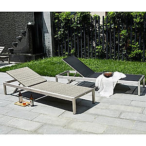 SUQ I OME Replacement Chaise Lounge Bracket Multi Position Adjustable Reclining Brace Heavy Duty Screwed or Riveted Joint Girder Convertible Outdoor Patio Furniture Durable(5 Position, Brown)