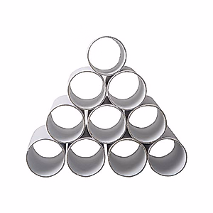 30 Pack Craft Rolls - Round Cardboard Tubes - Cardboard Tubes for Crafts - Craft Tubes - Paper Tube for Crafts - 1.57 x 3.9 Inches - White