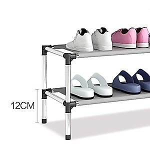 DINGZZ Simple Shoe Rack, Dormitory Multilayer Simple Shoe Rack, Household Capacity, Multifunctional Stainless Steel