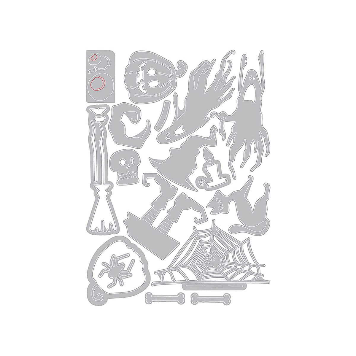 Sizzix Frightful Things Thinlits Die Set Tim Holtz, 17 Pack