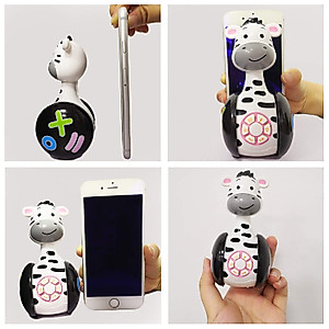 Early Education Music Toy,Baby Toy Toddler Toys,Music Story Book Toy,Roly-Poly Rattles Toys with Lights, Sounds and Music Cute Rattles Ring Bell Toys for 6 + Months Story Machine Infants Baby Tumbler